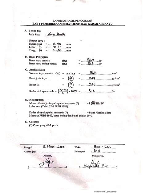 Pengujian Kuat Tekan Kayu Pdf