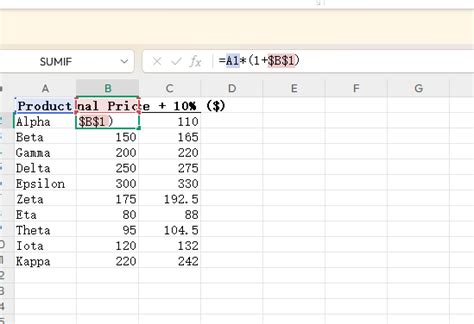 How To Add 10 Percent To A Number In Excel Excelmatic