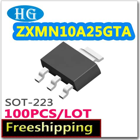 smd ZXMN10A25GTA 100pcs/lot SOT223 N channel 100V 4A pdf inside mosfet ...