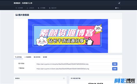全新ui彩虹外链网盘系统源码前后端美化模板 阿影博客 优质的技术资源综合类分享博客