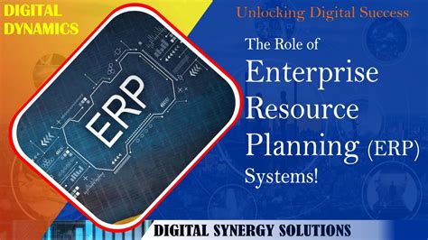 The Role Of Enterprise Resource Planning Erp Systems In Streamlining