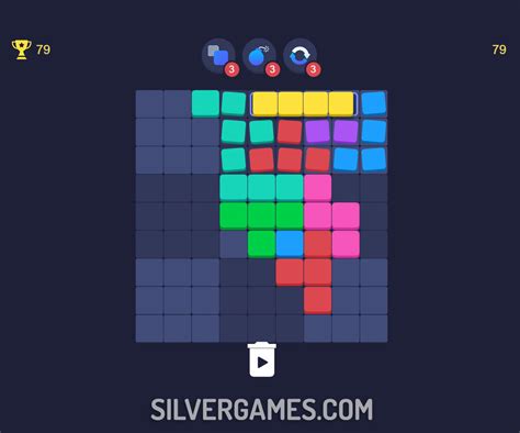 Nine Blocks Block Puzzle Game Play Online On Silvergames 🕹️