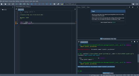 qiskit from anaconda spyder missing module error quantum computing