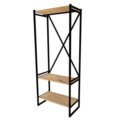 ღია გარდერობი ფეხსაცმლის თარო ფიჭვის ფაქტურით Extra Ge