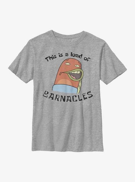 Spongebob Squarepants Barnacles Youth T Shirt Grey Boxlunch