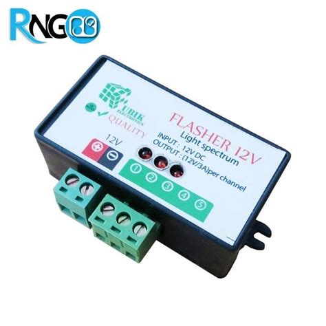 قیمت و خرید فلاشر 12 ولت سه کانال طیف دار