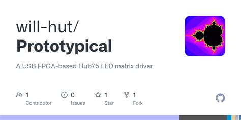 github will hut prototypical a usb fpga based hub75 led matrix driver