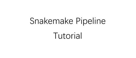 Snakemake Pipeline Juse S Blog