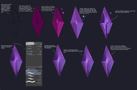 Gem Tutorial By CosmicTwilight Art On DeviantArt