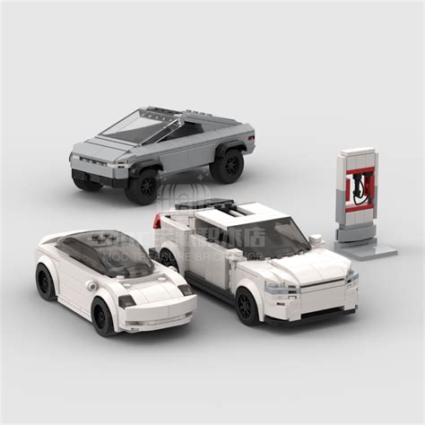 Tesla Model · Cybertruck Creative Moc Suitable For Lego Assembly Set Sports Car Toy Car Model 3