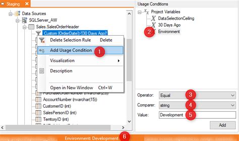 Creating Dynamic Data Selection Rules Using Project Variables