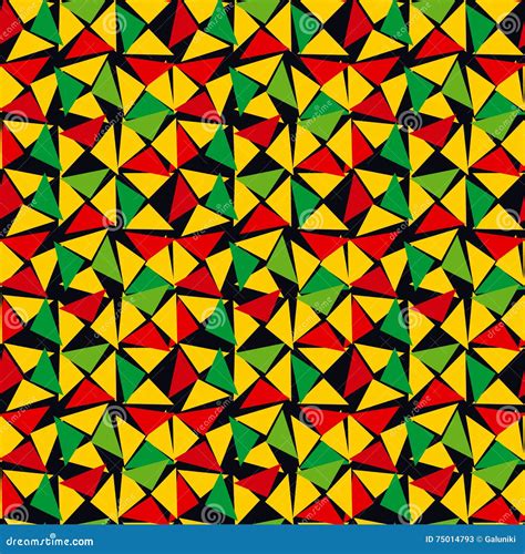 Classic Reggae Color Music Background Vector Illustration