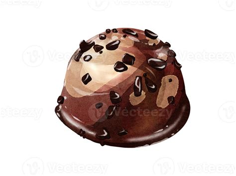 Dark Chocolate Watercolor 32498837 Png