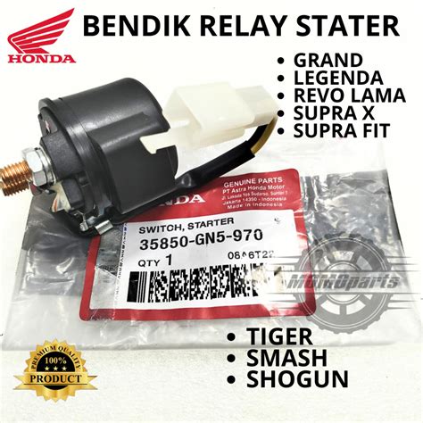 Jual ORIGINAL BENDIK SWITCH STATER BENDIT RELAY STARTER HONDA GN5