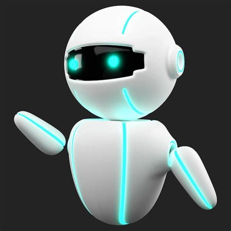 Premium Photo 3d Friendly Cute Robot Virtual Smart Assistant Bot Chatbot Mascot Ai Artificial