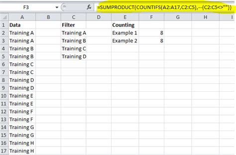Arrays Using Countifs With Multiple Options From Cell References
