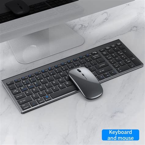 Bluetooth 2 4g Dual Mode Keyboard And Mouse Set Rechargeable Silent Office For Laptop Phone