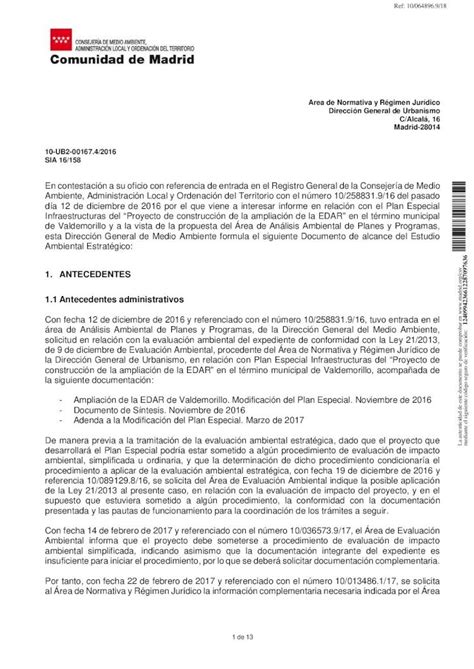 Pdf Dirección General De Evaluación Ambiental · 2018 3 2 · 2 De 13