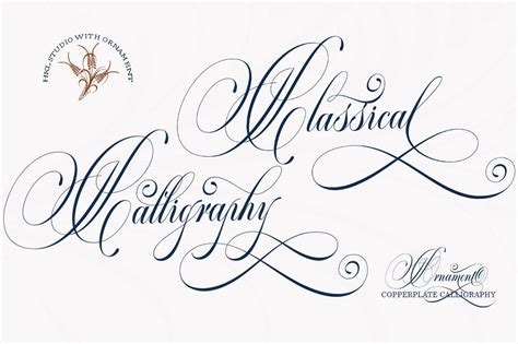 Classical Calligraphy Font Script Fonts By Arttechtom Apr 2024 Medium