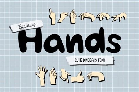 Beauty Hands Font Font Canyon