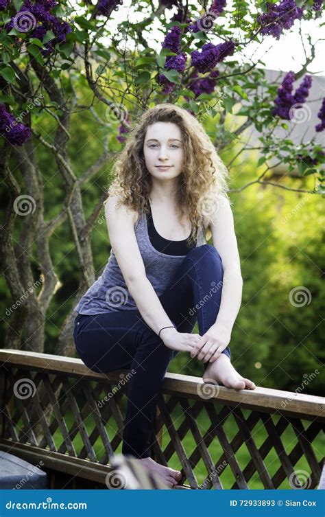 Teen Girl Outdoors In Summertime Stock Image Image Of Evening Summer