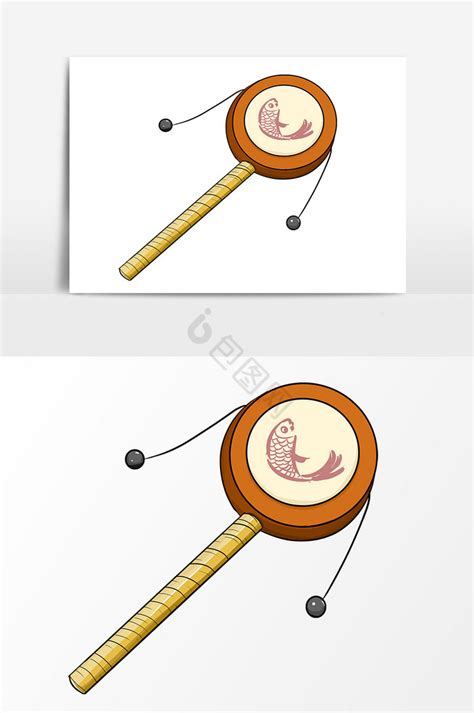 拨浪鼓设计图片 包图网