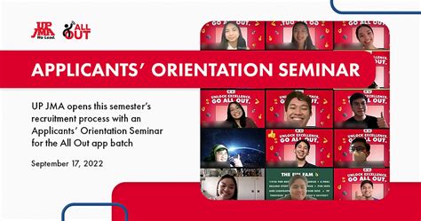 [up Jma Recap] Applicants Orientation Seminar