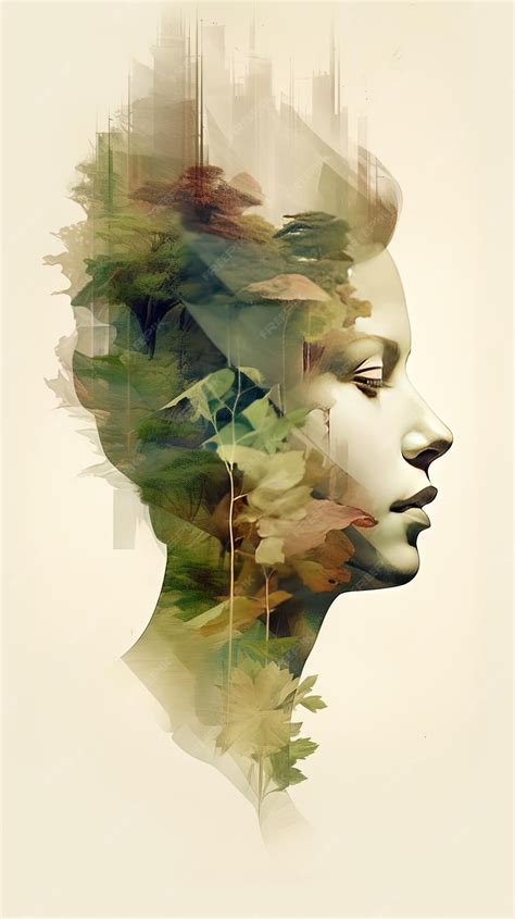 Premium Ai Image Abstract Woman Illustration
