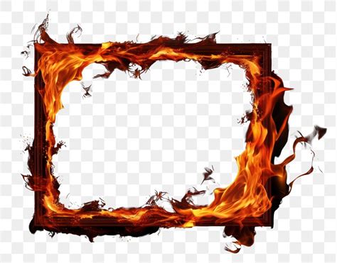 Fire Rectangle Frame Png Images Free Photos Png Stickers Wallpapers