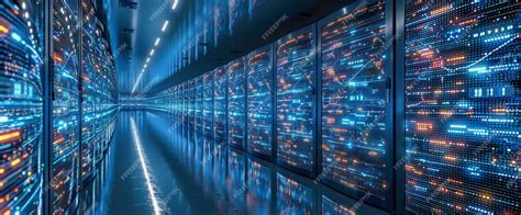 Futuristic Digital Data Center The Future Of Information Technology Premium Ai Generated Image