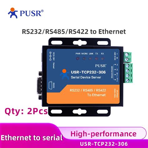 Price For 2pcs Pusr Rs232 Rs485 Rs422 To Ethernet Tcp Ip Modbus Gateway Serial Device