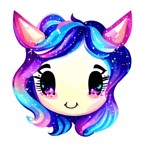 Magic Unicorn Face Graphic · Creative Fabrica