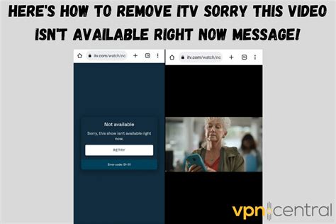 itv error fix sorry this video isn t available right now