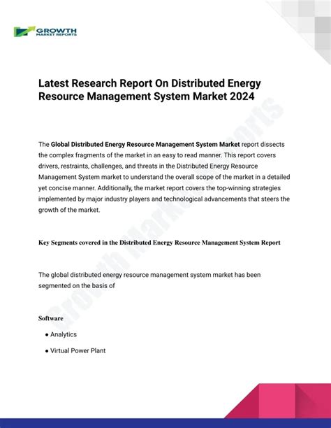 Ppt Distributed Energy Resource Management System Market Powerpoint