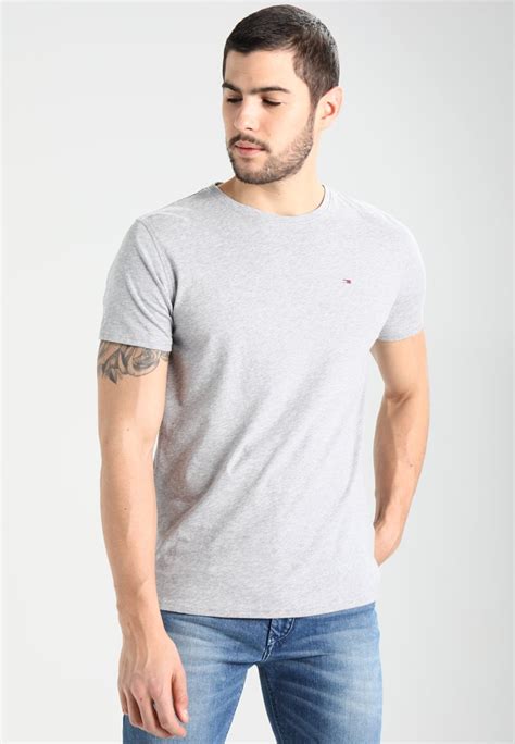 Tommy Jeans Original Tee T Shirt Basic Light Greygrigio Screziato