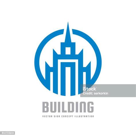 建設向量符號範本概念插畫房地產抽象符號建設創造性的星座塔圖示設計項目向量圖形及更多不動產圖片 不動產 企業 俄羅斯 Istock