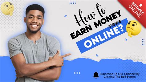 Blue Businessman How To Earn Money Online YouTube Thumbnail Free