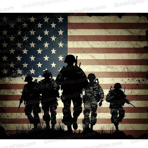 American Flag Army Background