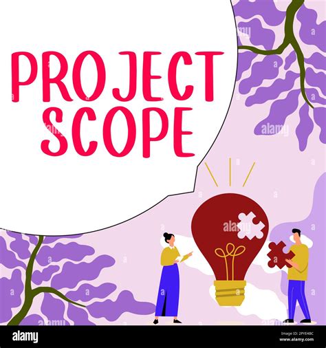 Sign Displaying Project Scope Word For Evaluation Of Work Efforts A Product Development