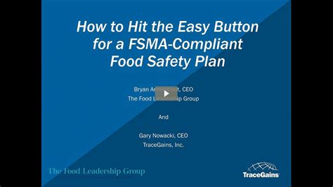 Fsma Food Safety Plan Template