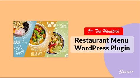 9 Best Wordpress Restaurant Menu Plugin 2024 Sapwp