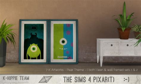 7 K Artworks Both Lean And Wall Pixar Theme Sets 1and2 Modern