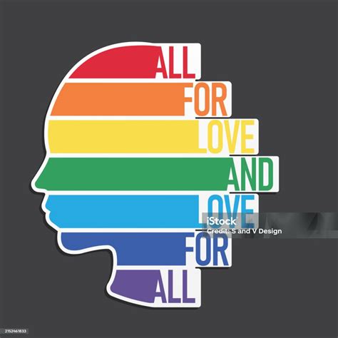 Lgbtq 프라이드의 달 포스터 디자인 템플릿 배경입니다 텍스트가 있는 인간과 무지개 깃발의 머리 모두를 위한 사랑과 사랑을 위한 모든 것 소셜 게시물 배너를 위한