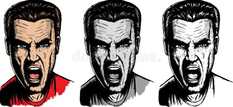 Yelling Man Stock Vector Illustration Of Shouting Upset