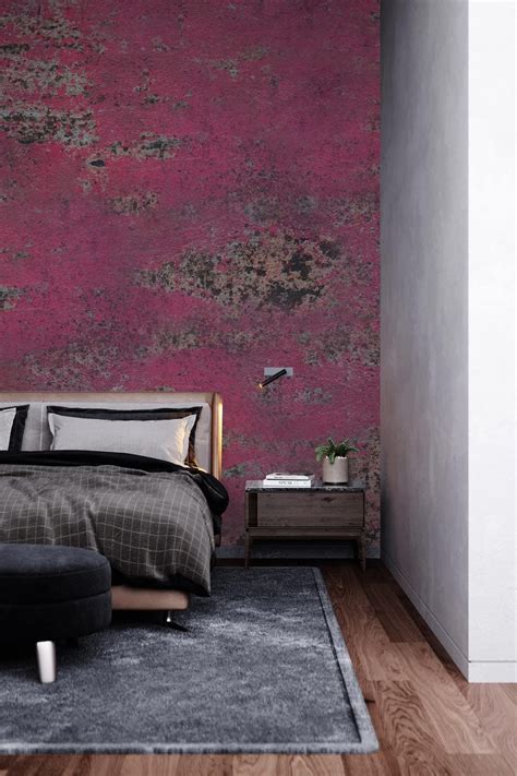 Pink Rust Wall Industrial Wall Murals Mural Wallpaper Uk