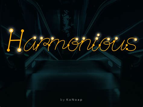 Harmonious Font By Chakon On Dribbble Harmonious Font By Chakon On Dribbble