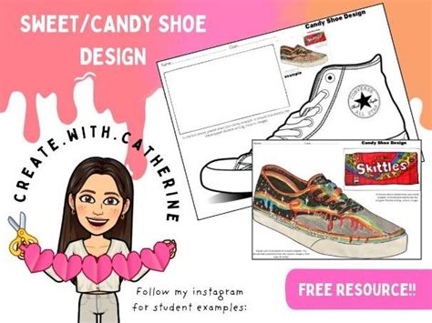 Sweet Candy Shoe Design Create With Catherine Teaching Resources