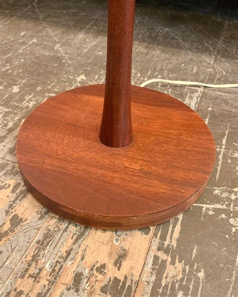 Teak Floor Lamp From Denmark Mid Century Modern Furnishings White