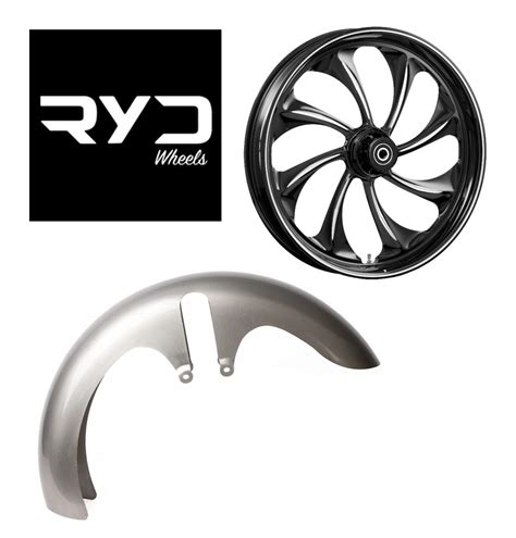 harley 23 inch fat front end package kit ryd wheel pickard usa