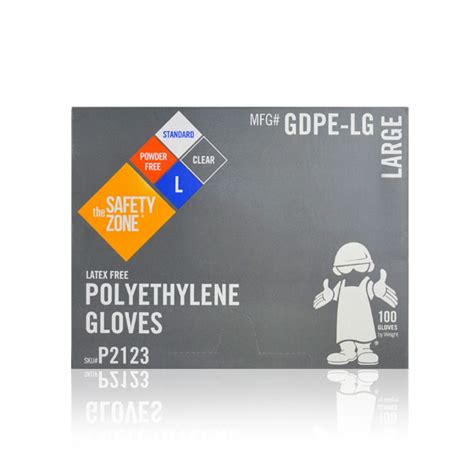 Amigo Safety Guante Polietileno De Alta Densidad 1 Mil Desechable